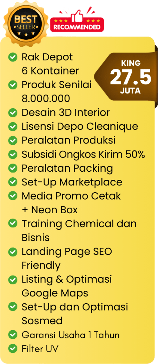 Home - Depo Cleanique™ - Peluang Usaha yang Menjanjikan